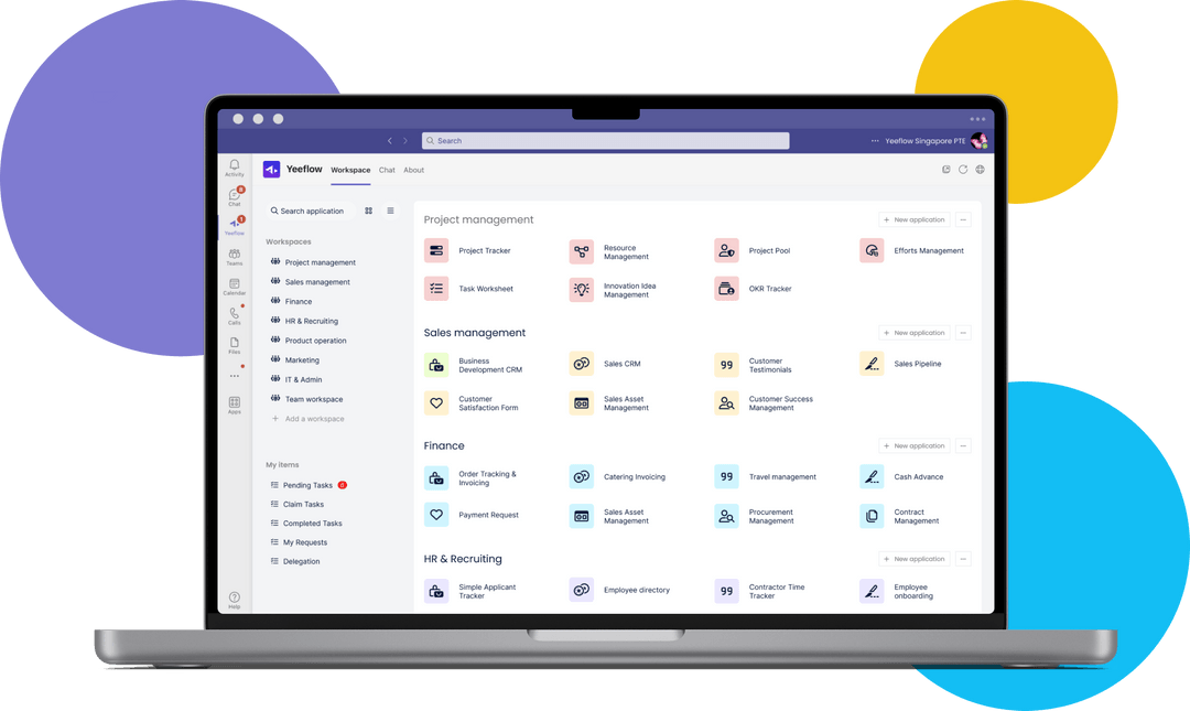 Yeeflow: The no-code platform for Microsoft Teams