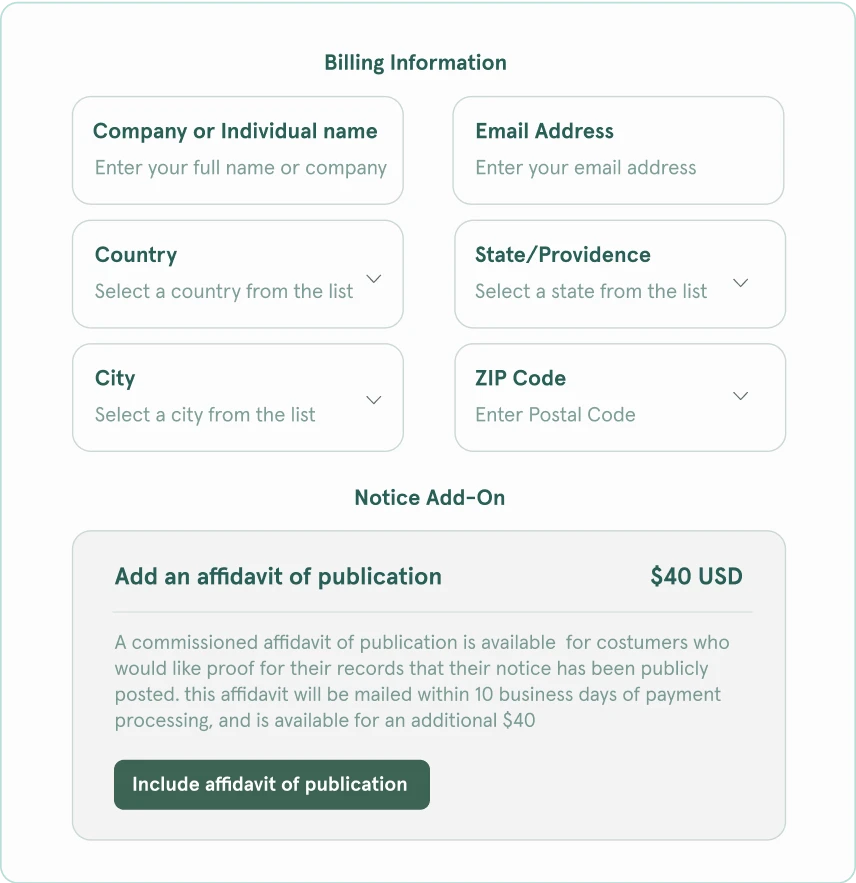 Generate and Publish a Notice to Creditors Online | Estateably