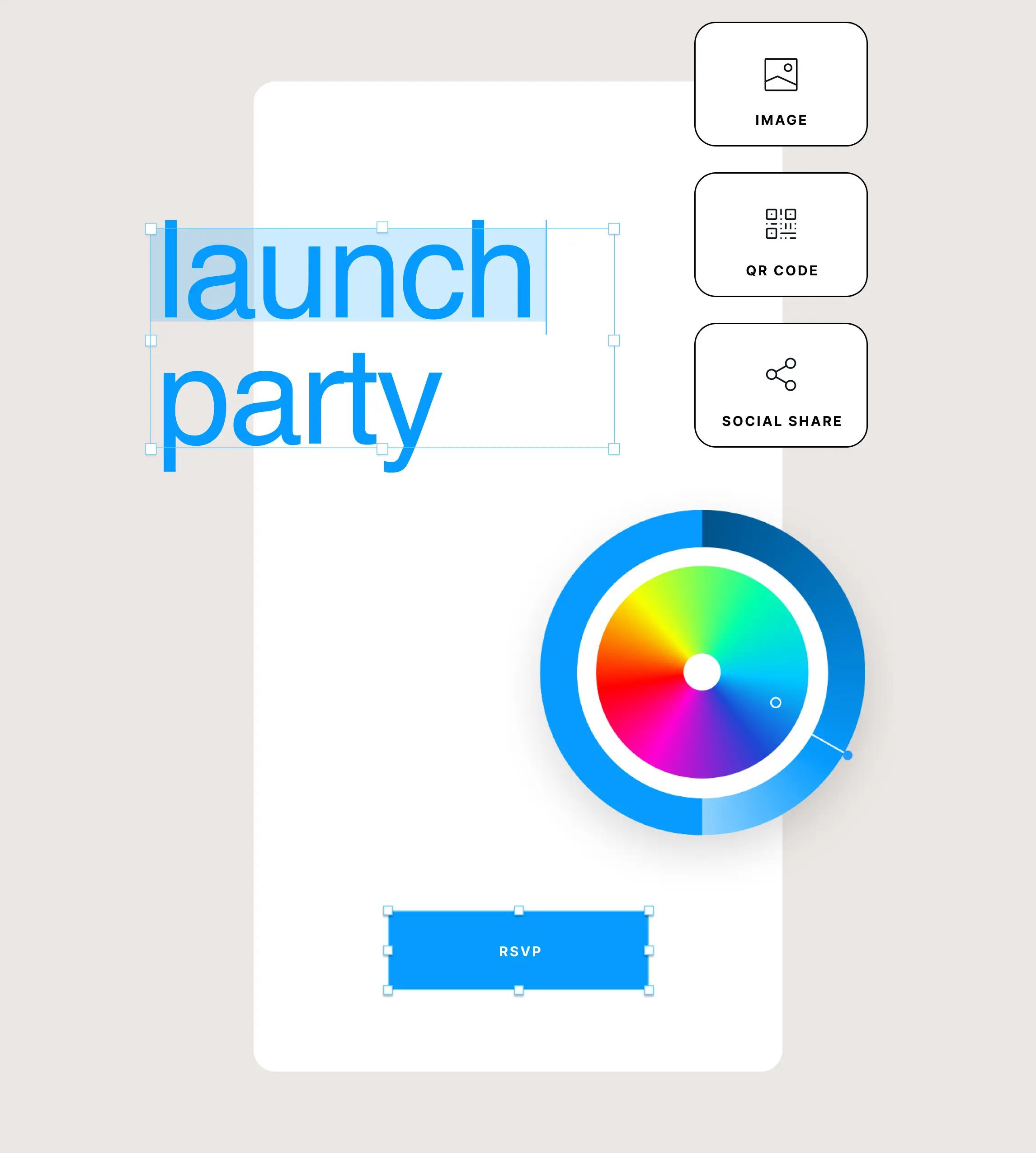 Send custom online invites for your events with zkipster