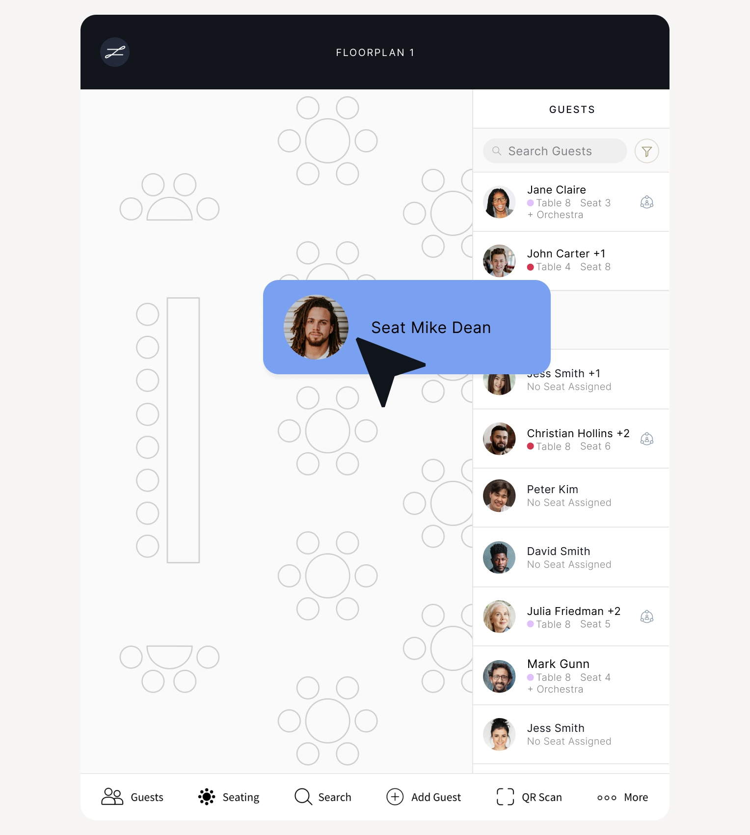 The seating chart app for special events by zkipster