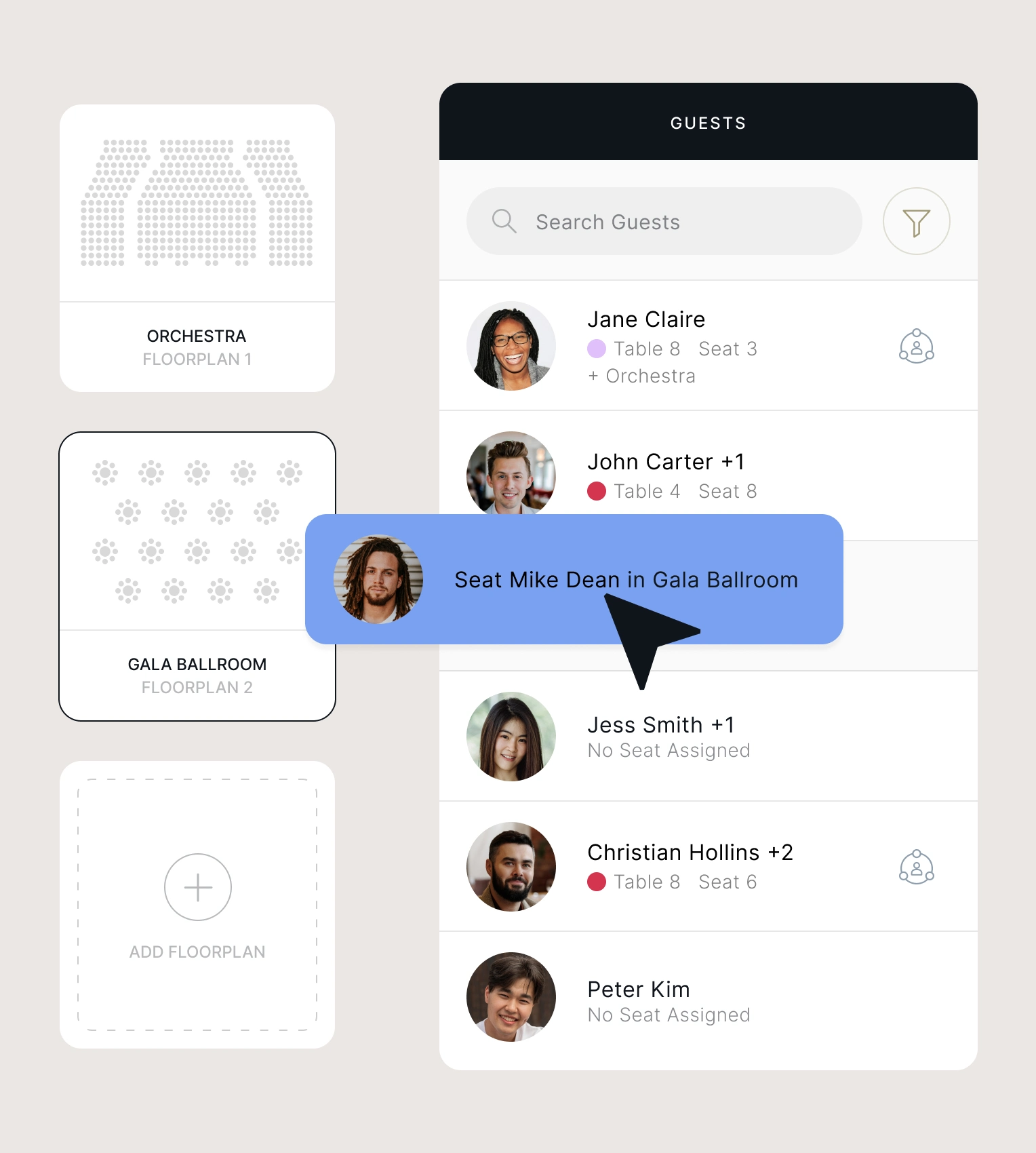 The seating chart app for special events by zkipster