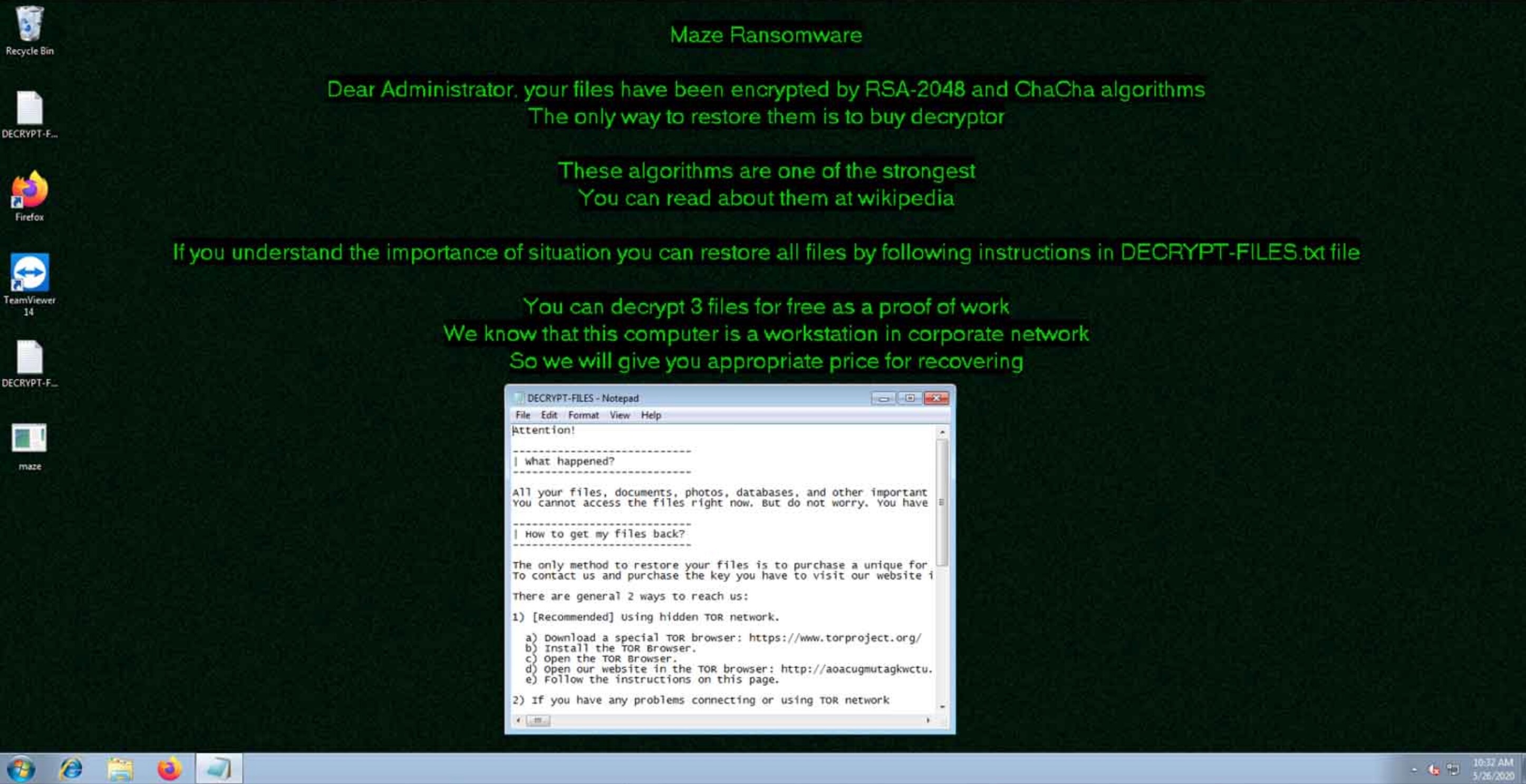 Using Vectra to Detect and Stop Maze Ransomware by Vectra AI Security ...