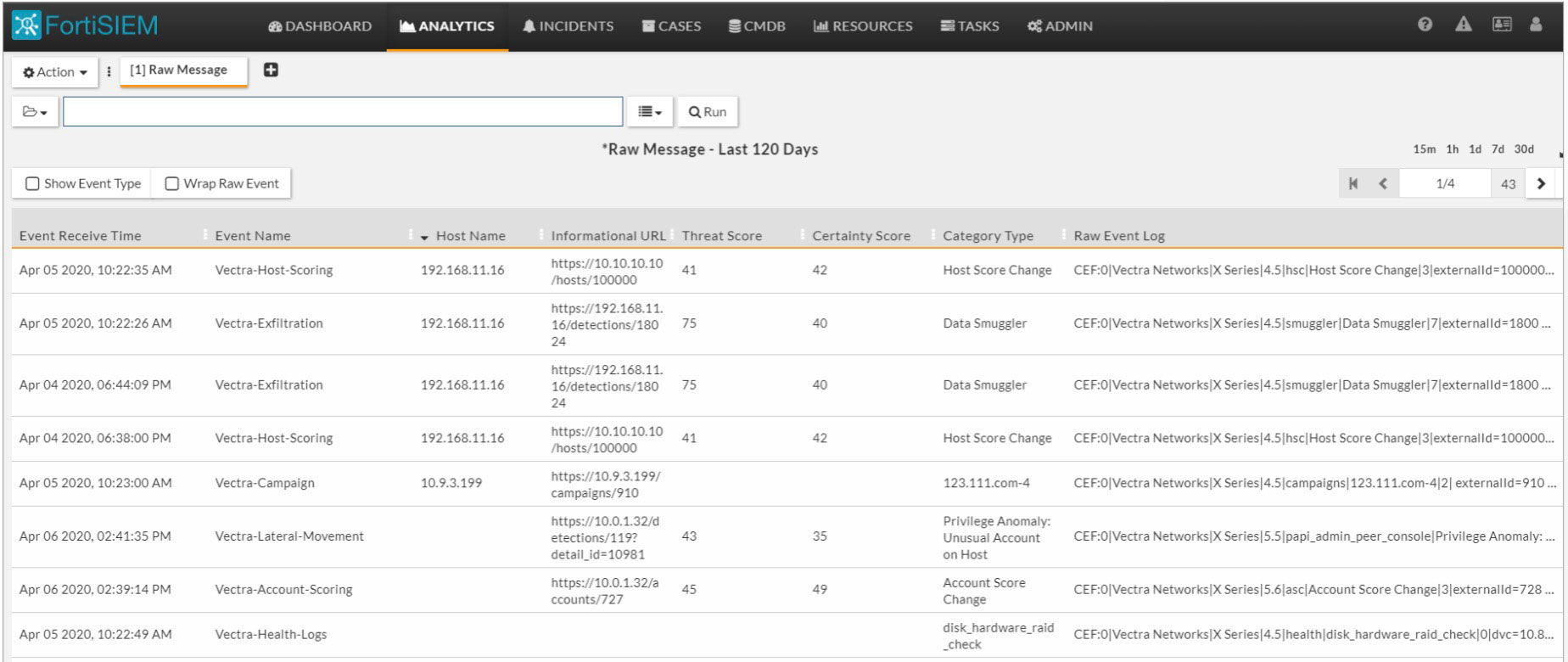 Vectra AI + Fortinet