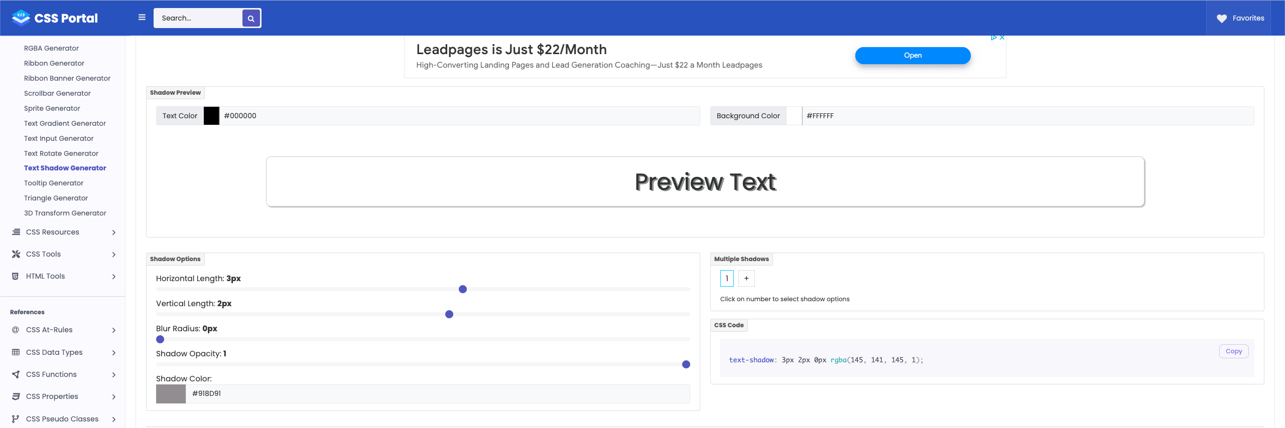 How to create a text shadow in Bubble ? - Nocodable
