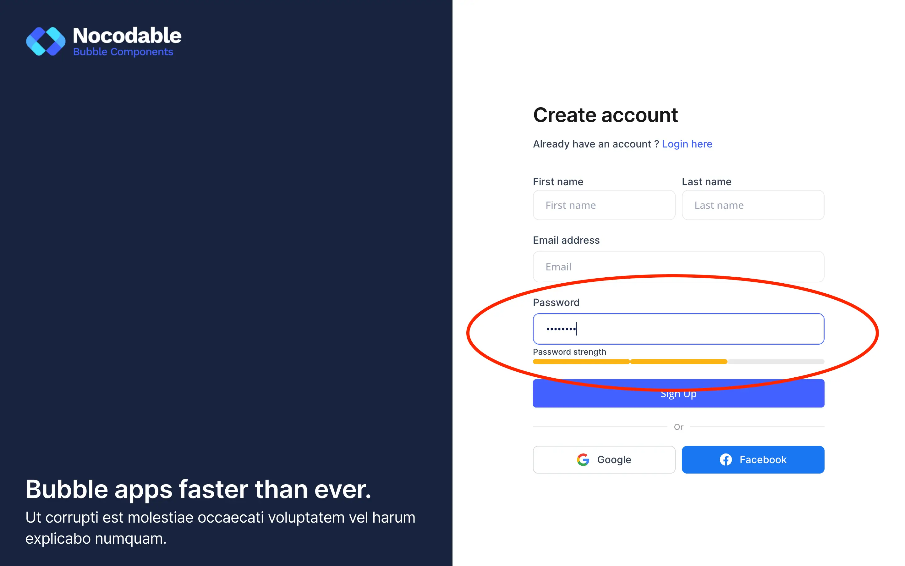 How to build a bubble.io password strength indicator ? (without plugin ...