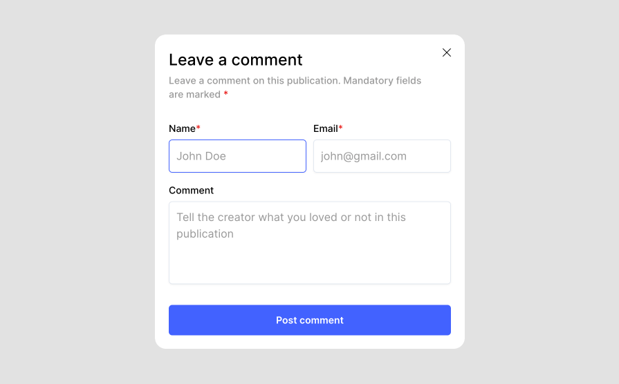 Components - Nocodable Components