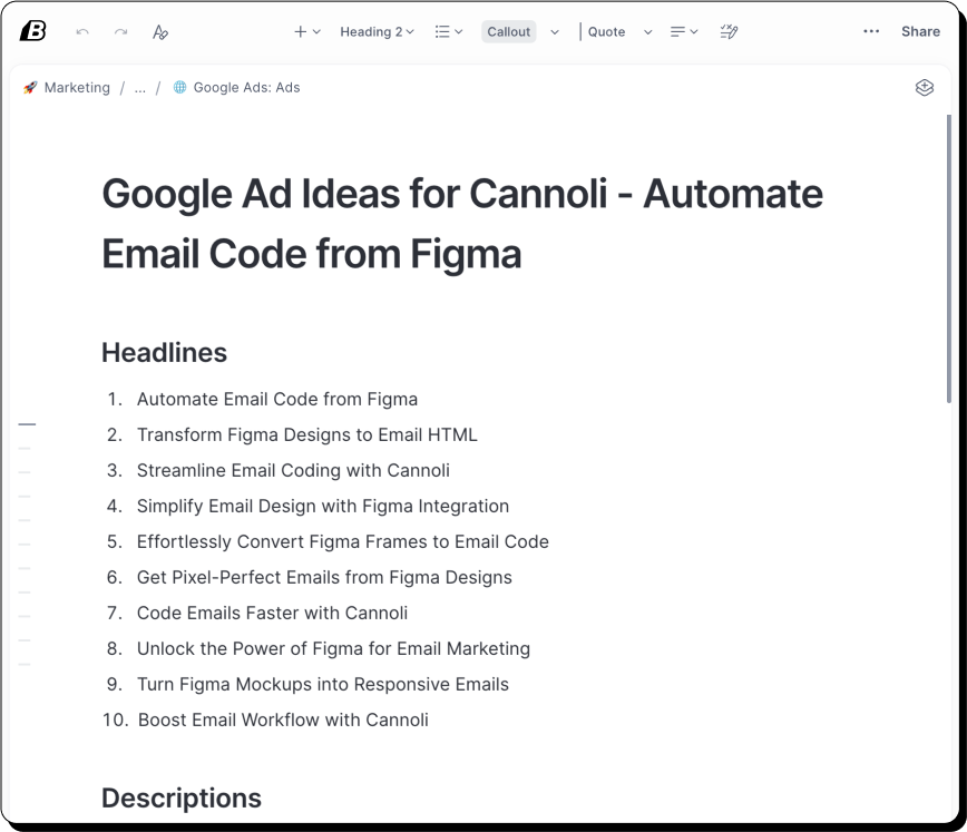 Blaze | Google Ads Template