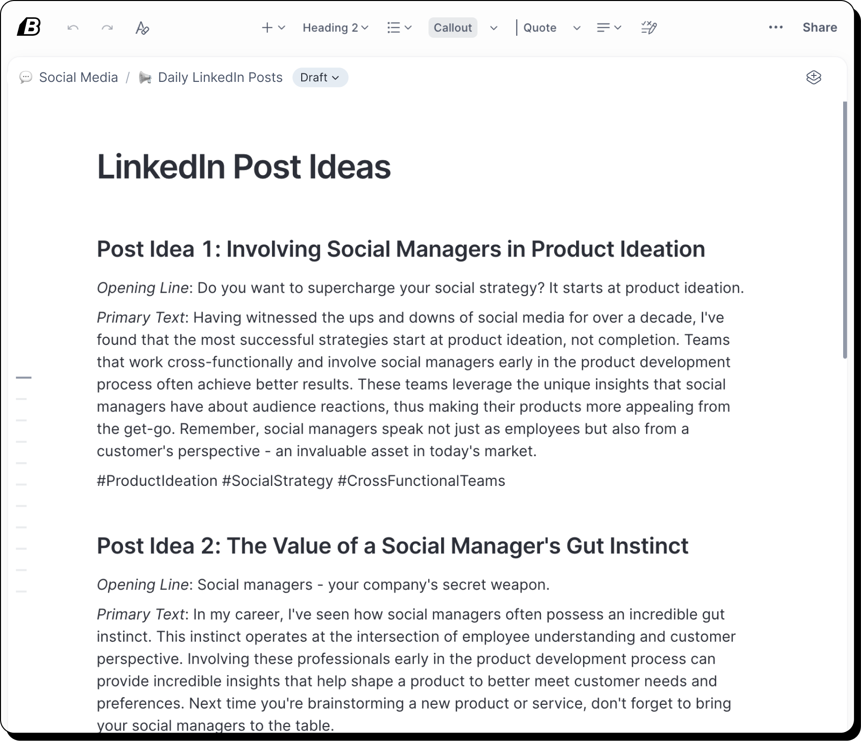 Blaze | Linkedin Post Template