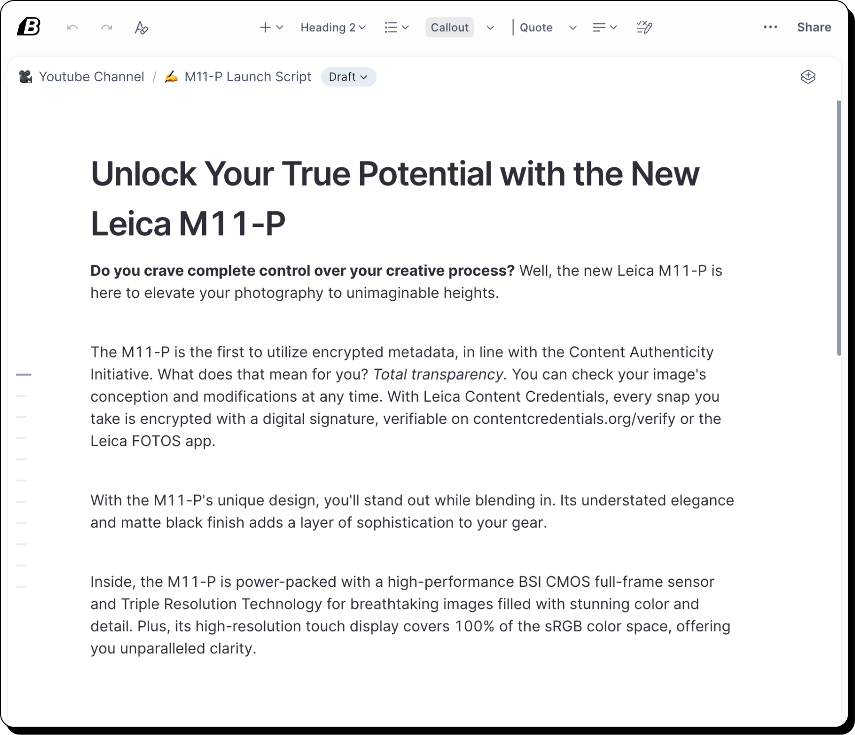 Blaze | Youtube Script Template