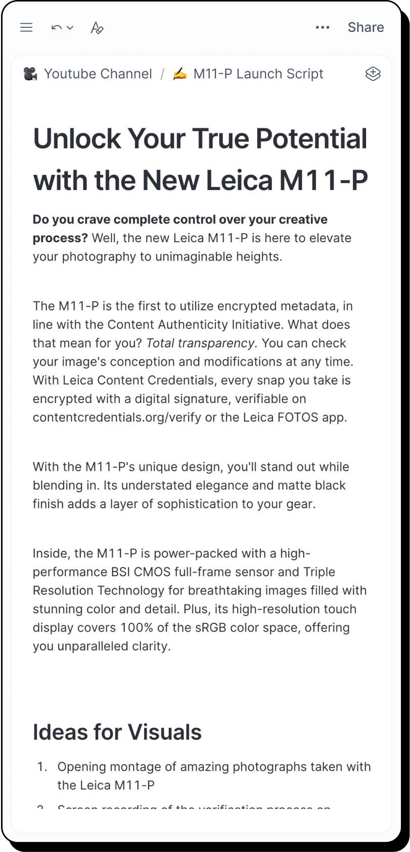 Blaze | Youtube Script Template