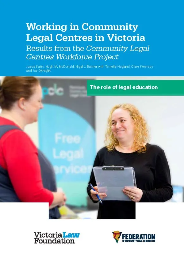 Pricing Practice: Exploring Costs in Victorian Legal Services | | Victoria Law Foundation