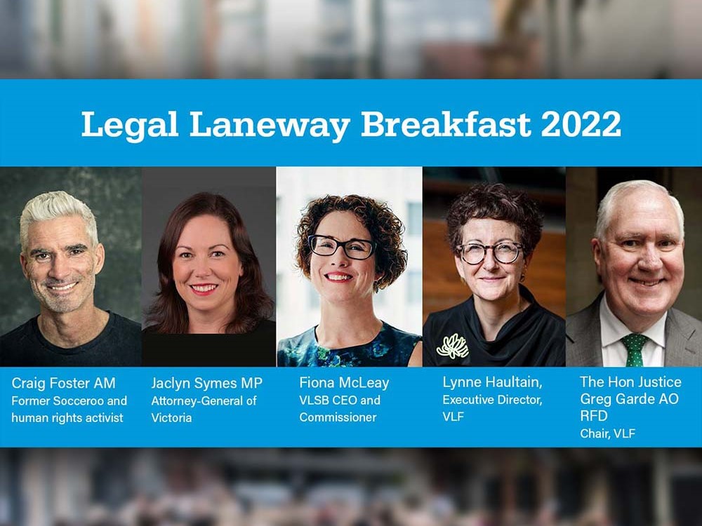 Legal Laneway Breakfast 2022 | In-person | Victoria Law Foundation