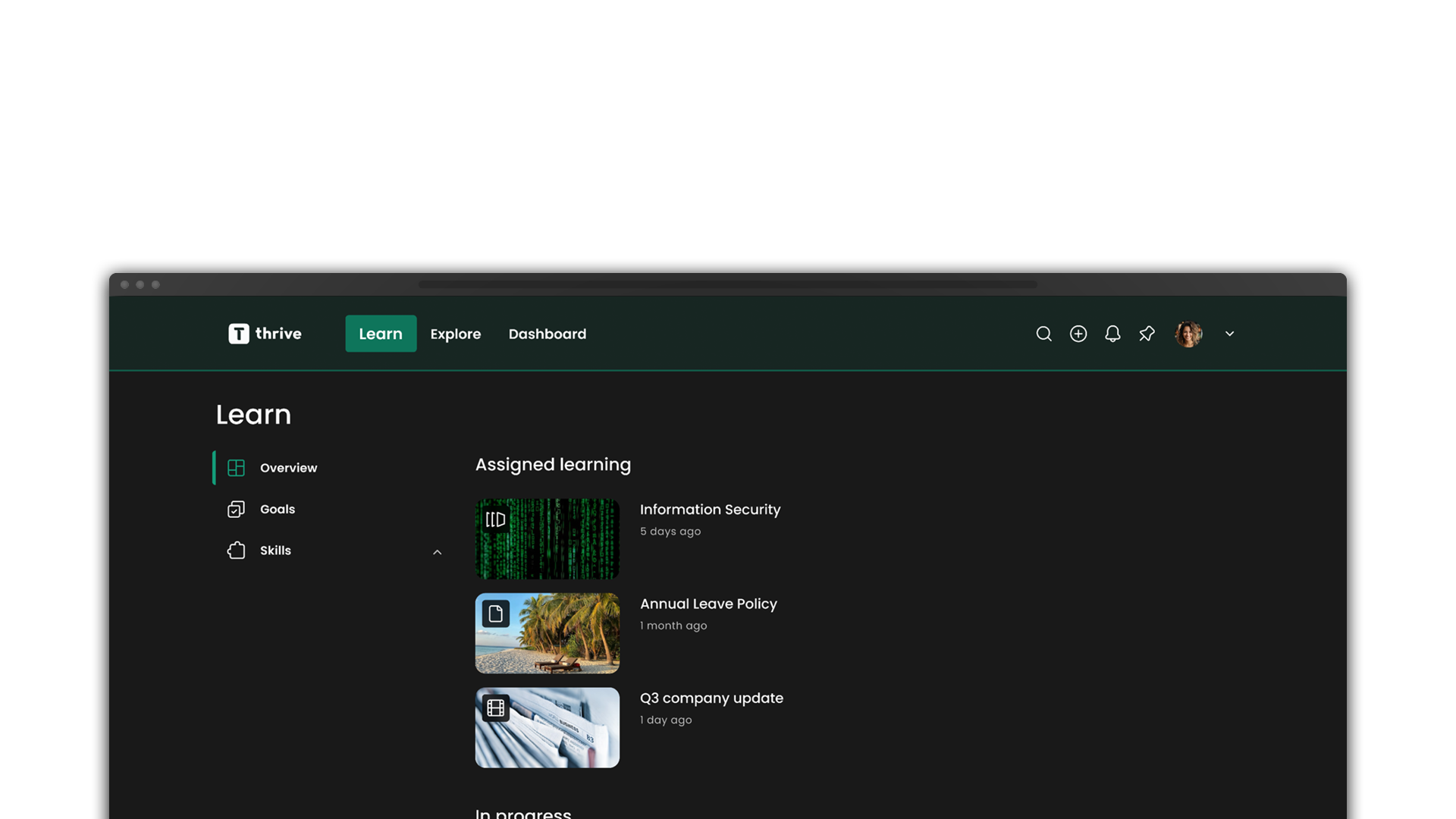 Learning Management System (LMS) - Thrive