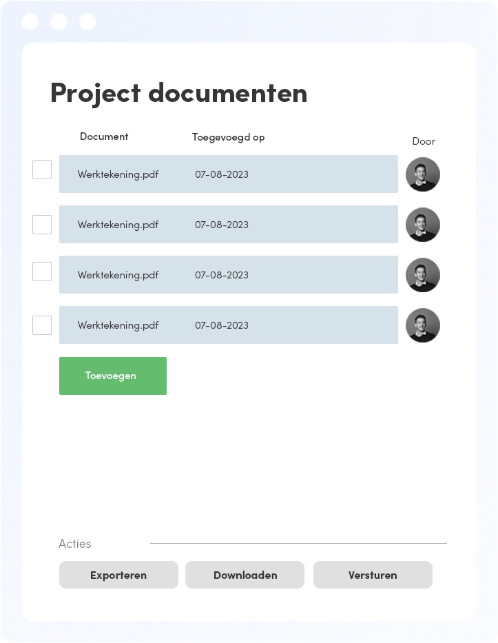 Projectadministratie op locatie | Bouwportaal