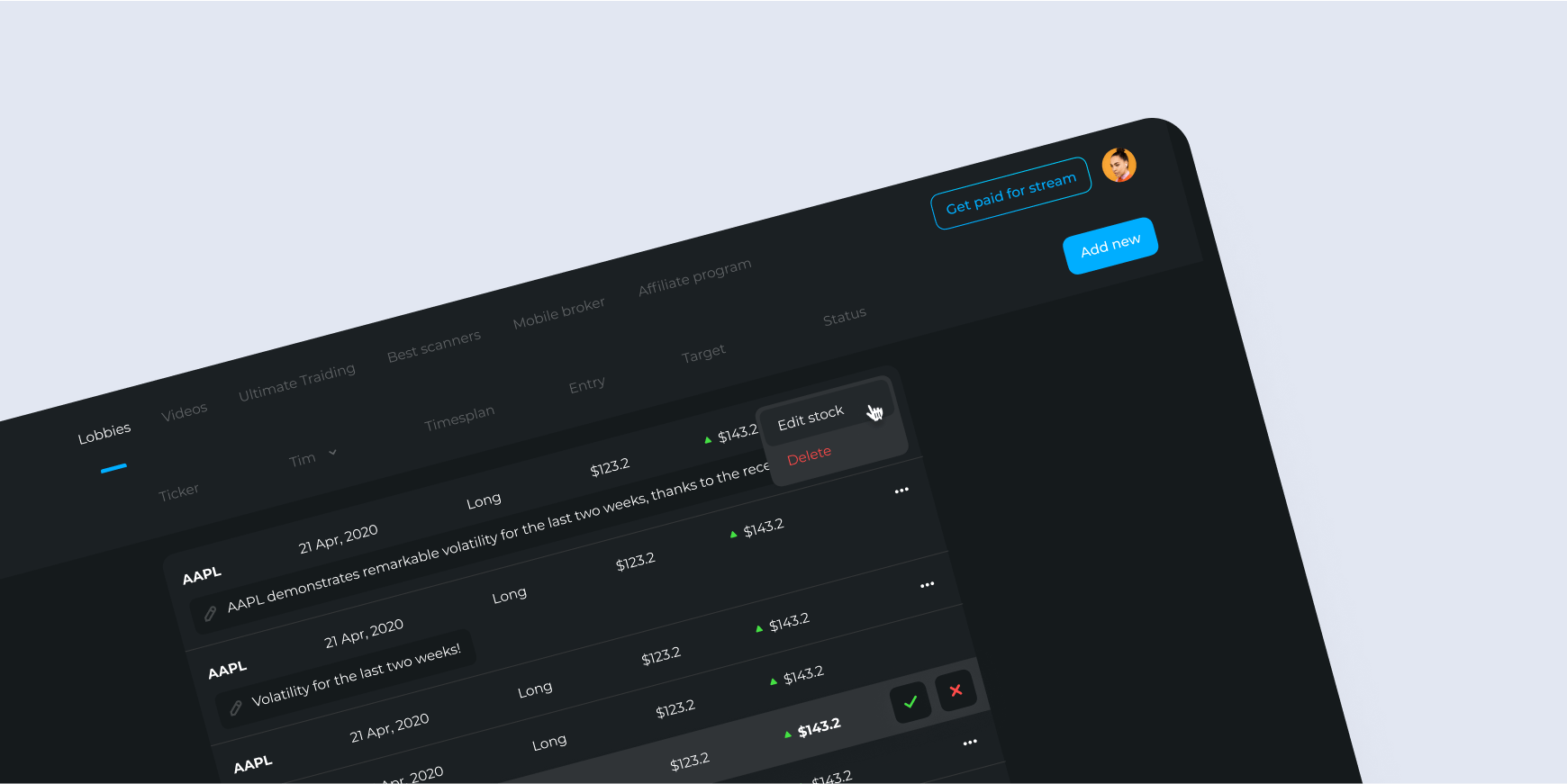 Tradecaster—Learning Trading from Scratch in Web