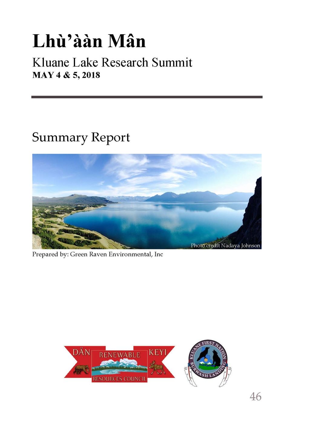 Kluane First Nation - Bringing Research Home - Resources