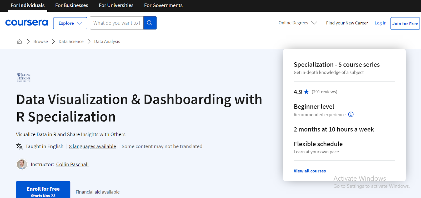 9 Free Data Visualization Courses online for Beginners