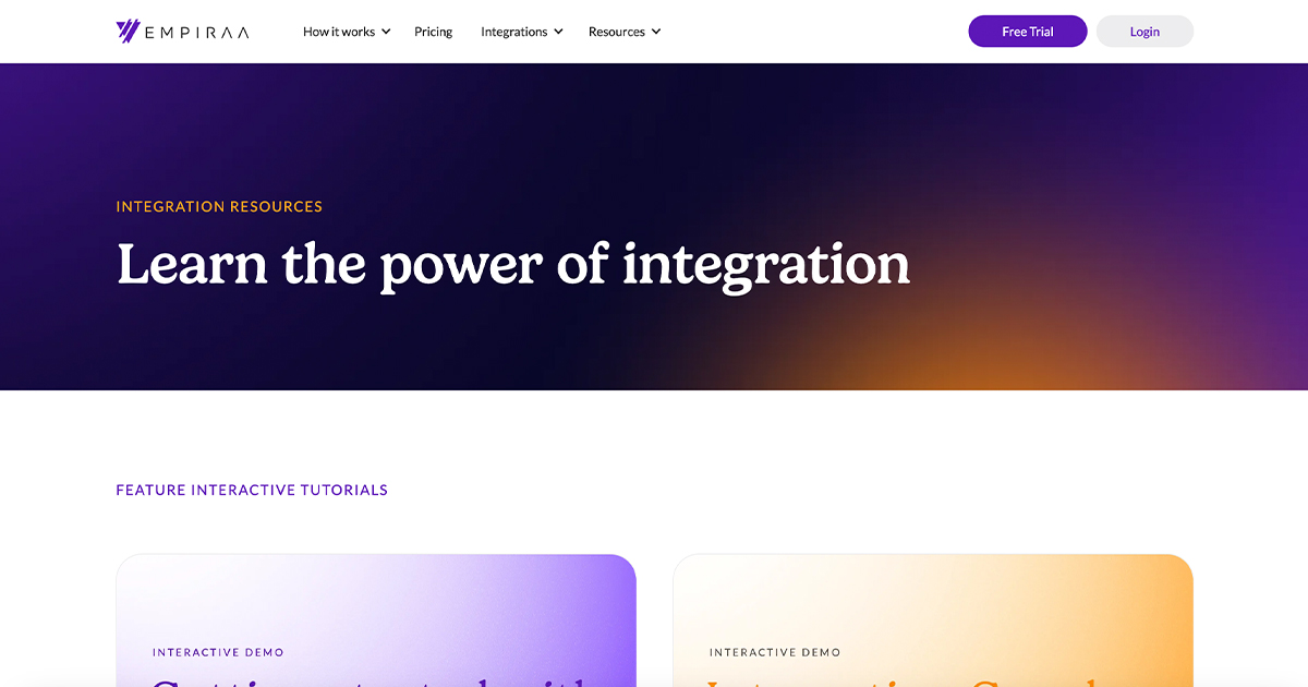 Integration Resources: The #1 video tutorials on connecting with Empiraa