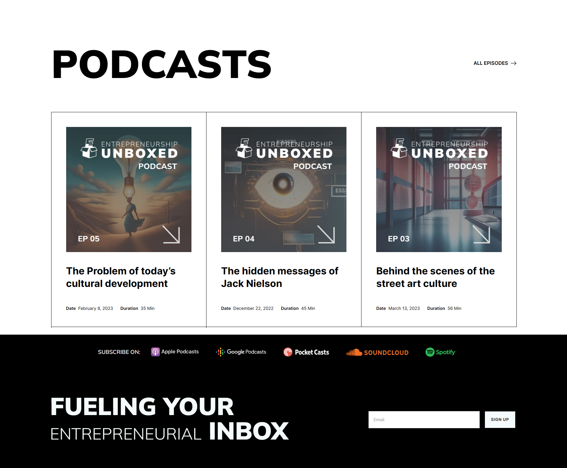 Listen And Learn Entrepreneurship Unboxed Podcast Series