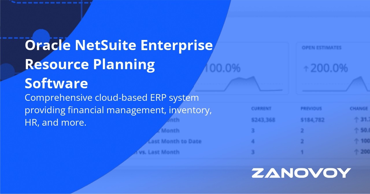 Oracle NetSuite Enterprise Resource Planning Software