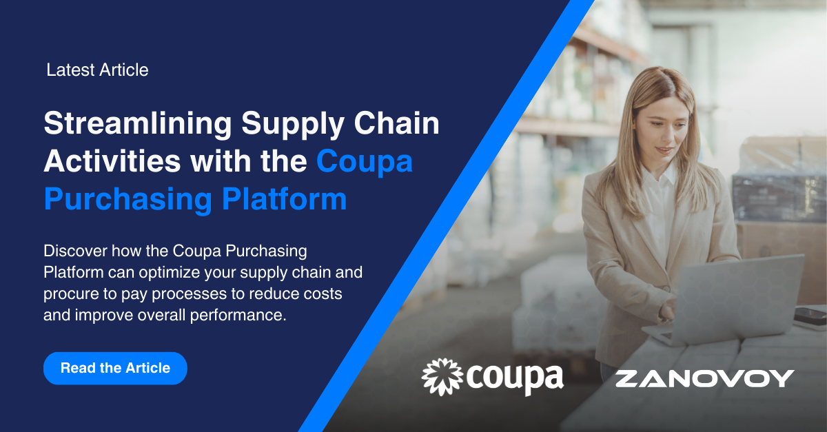 Streamlining Supply Chain Activities with the Coupa Purchasing Platform