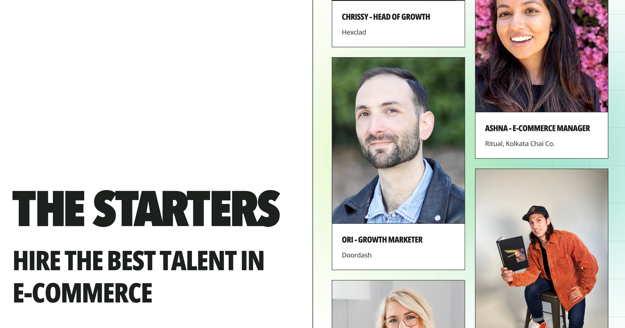 The Starters - Freelance Talent for E-Commerce