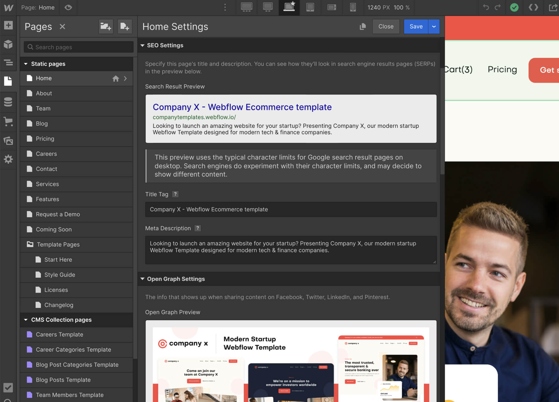 Start Here - Company X - Webflow Ecommerce template