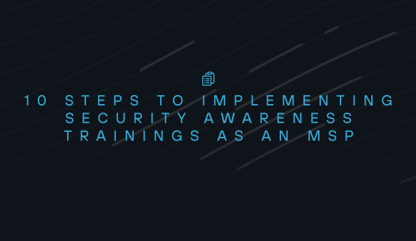 10 Steps to Implementing Security Awareness Trainings as an MSP