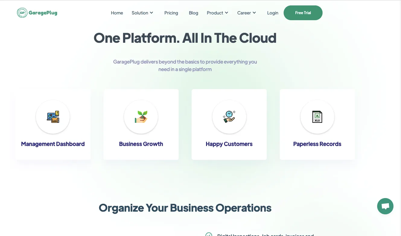 GaragePlug | One Platform. All In The Cloud