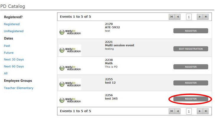 How to Register for a PD Session?