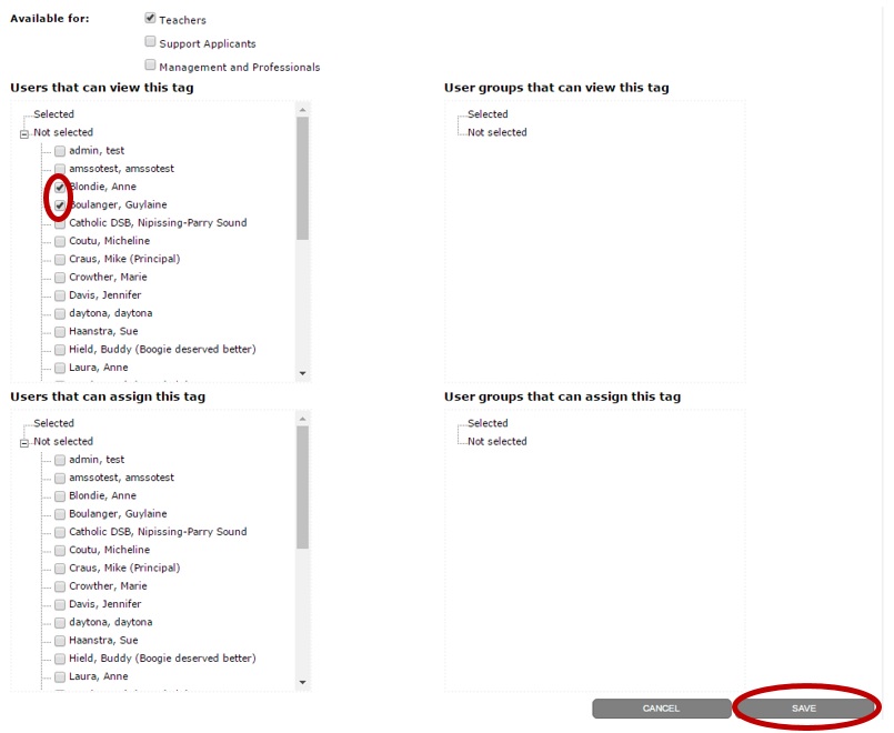 Customized Job Postings Folders
