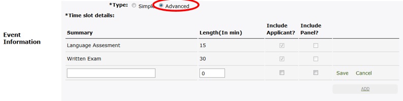 How Do I Set Up a New Interview/Event?