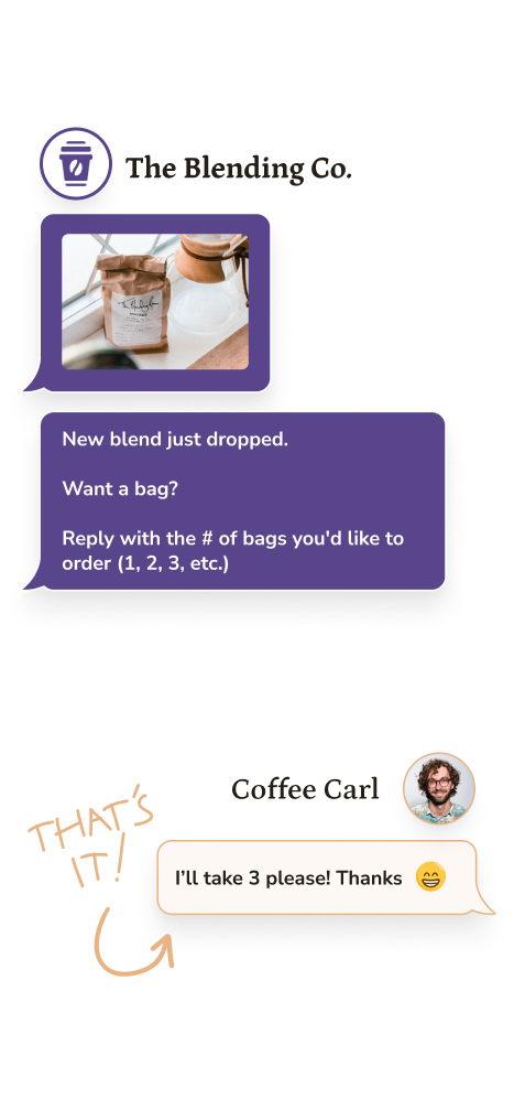 Text-to-Buy Software for Ecommerce & Creator Brands | AudienceTap