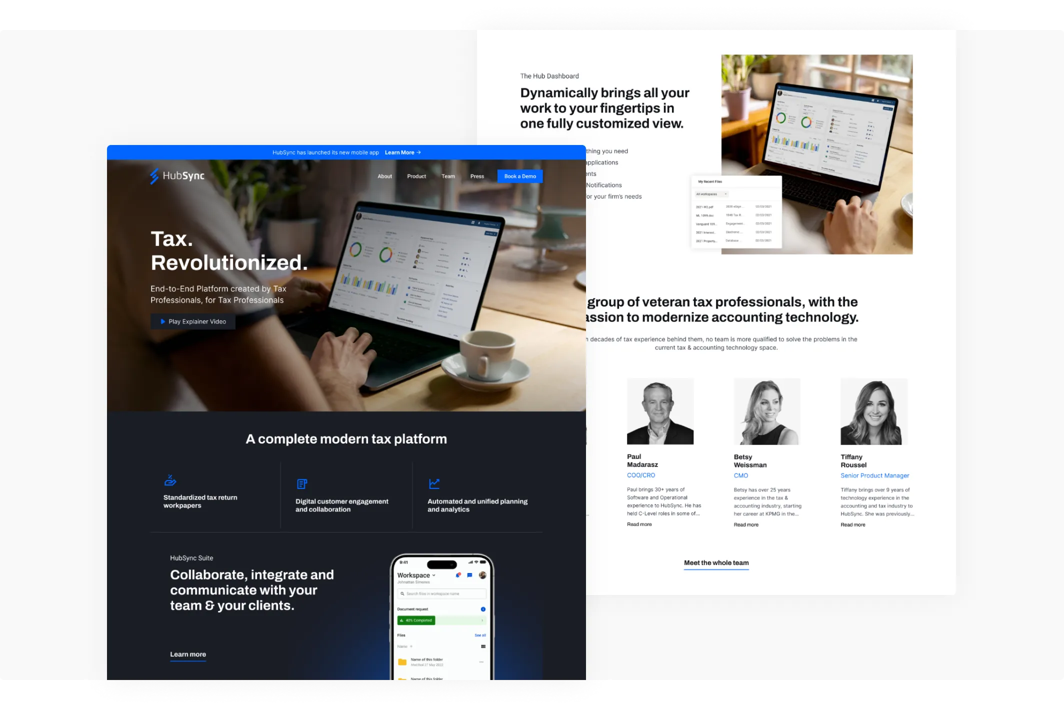 Tax Tech Revolution - HubSync | Case Studies | Tenscope