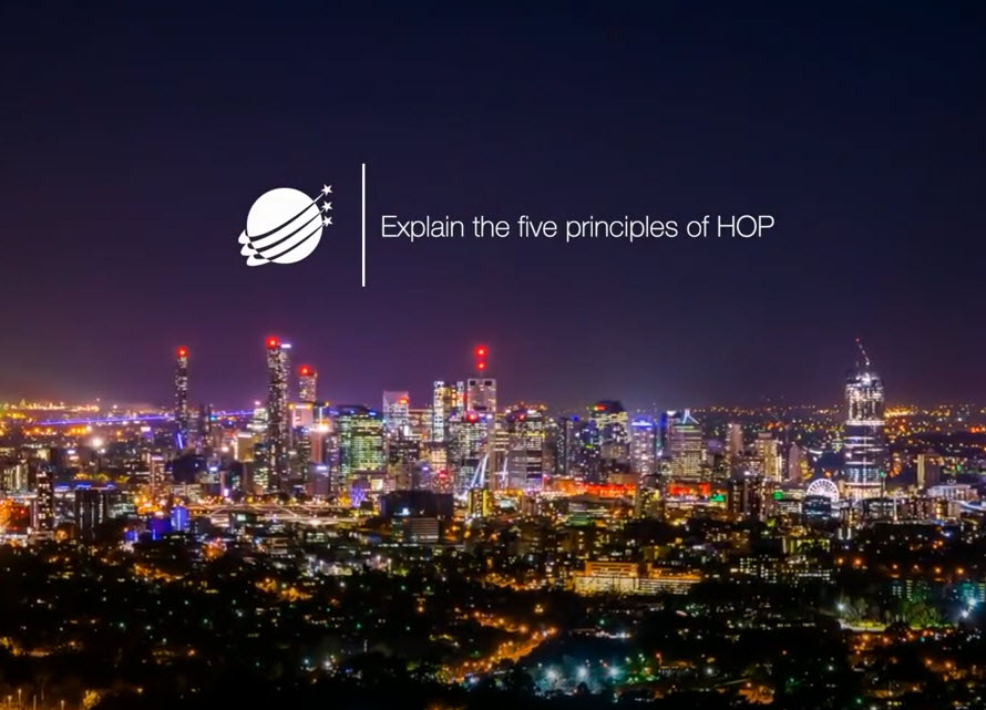 YouTube Video: Explain the five principles of HOP