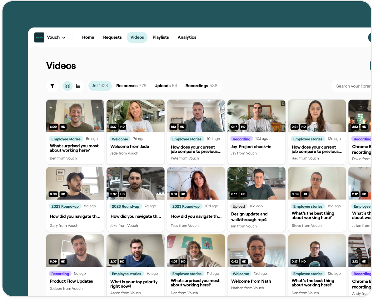 Work is personal again | Vouch