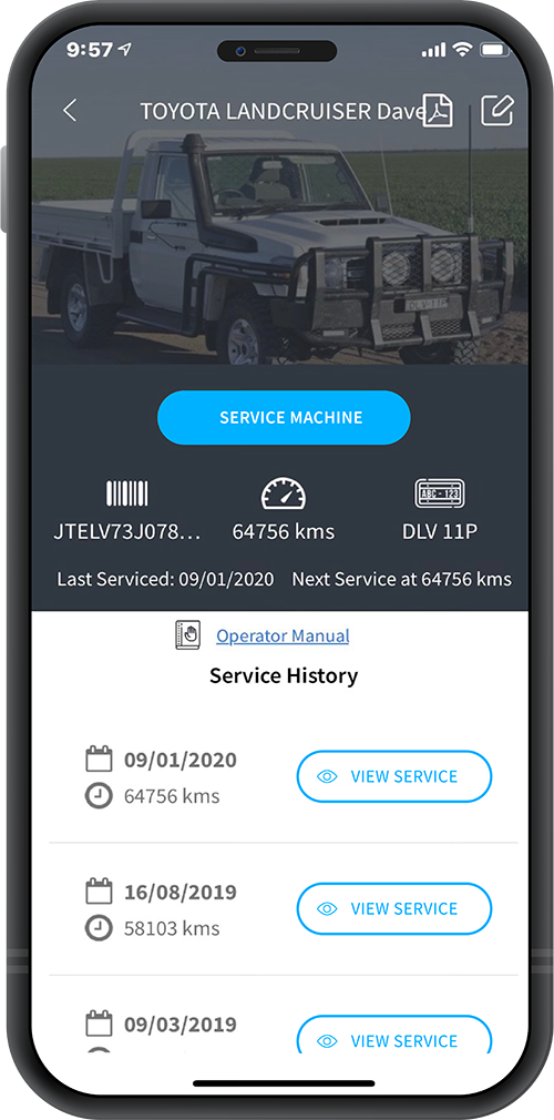 Service Manager App - Digital Logbook for Service Records