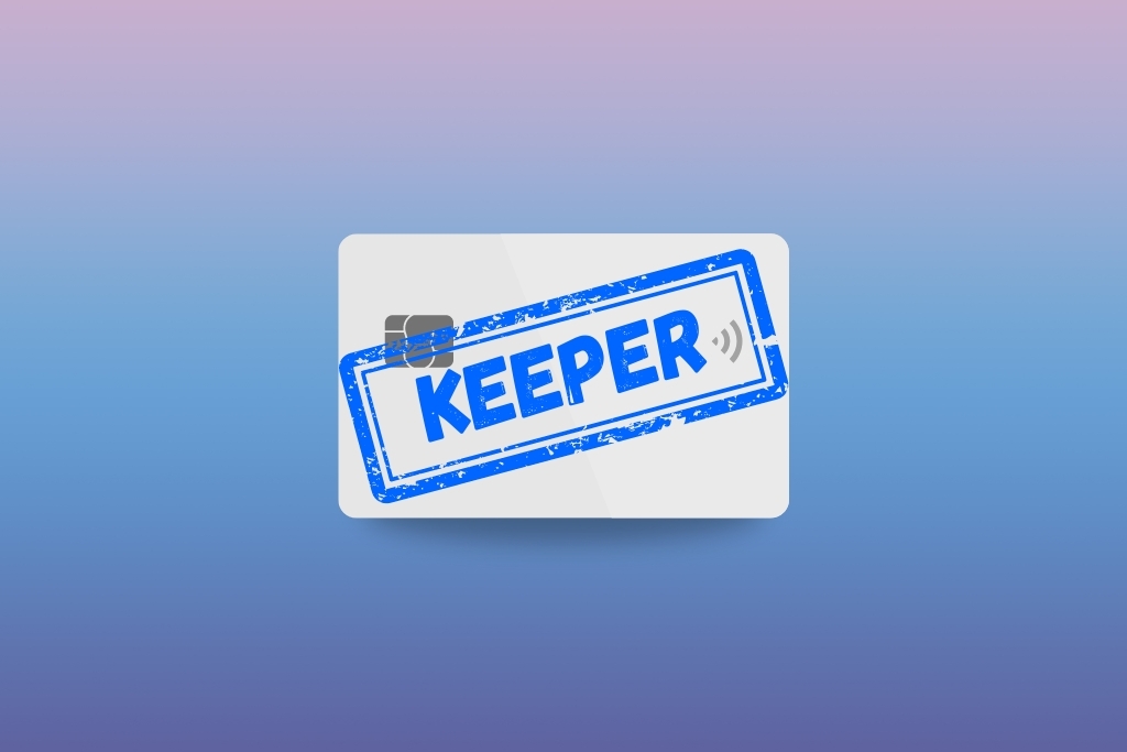What is a "keeper card?"