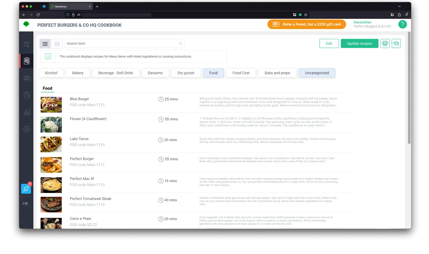 Recipe Management Software | MarketMan