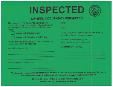 Safety Info for Returning to Your Property