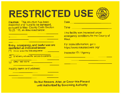 Safety Info for Returning to Your Property