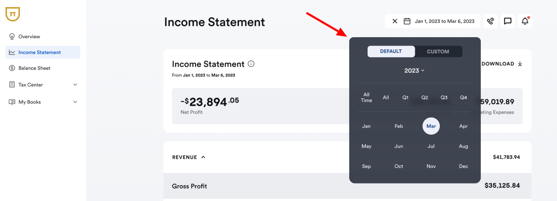 Financial Reports - Bench Help Center