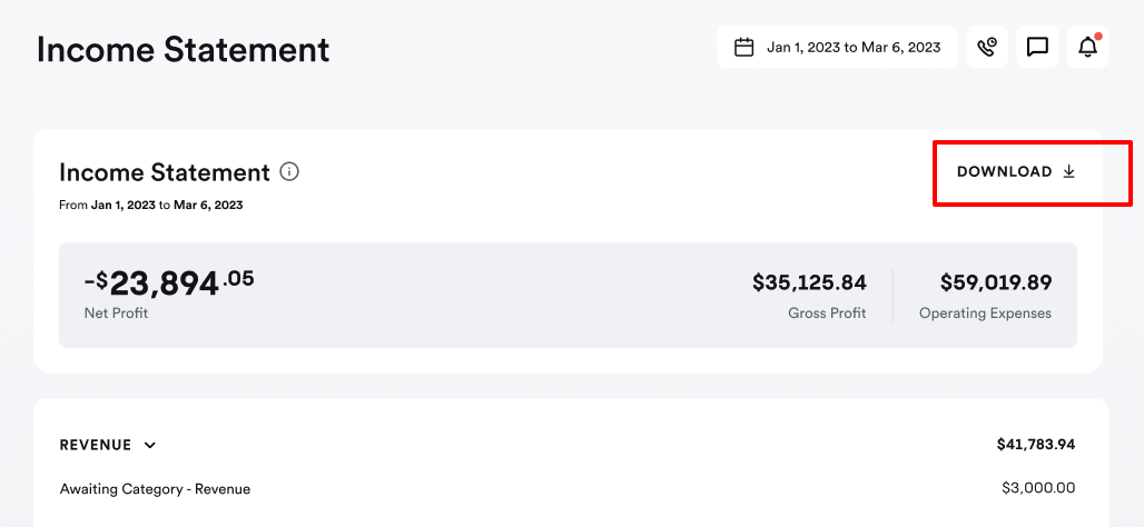 Financial Reports - Bench Help Center