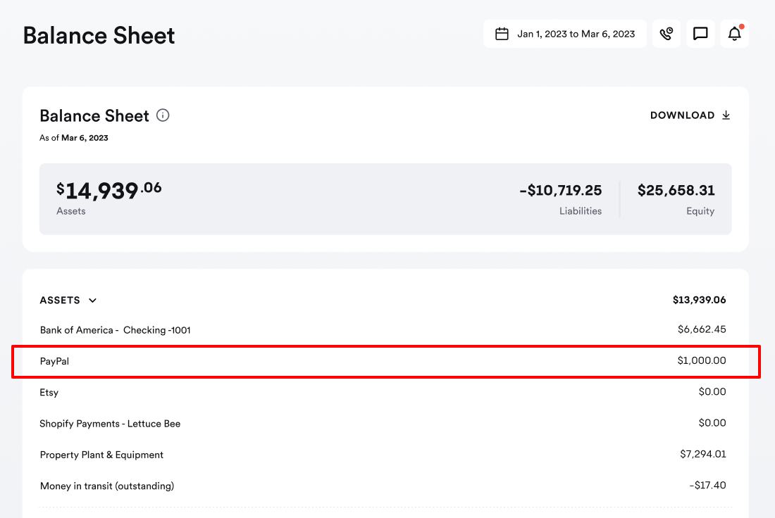 Financial Reports - Bench Help Center