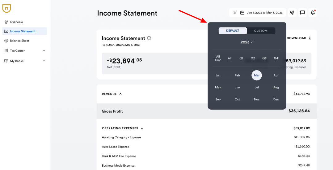 When to Use your Various Financial Reports - Bench Help Center