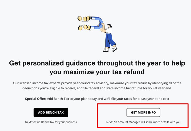 Upgrading to Bench Tax - Bench Help Center