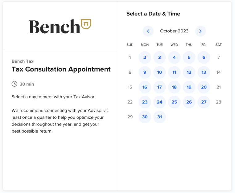 Contacting your Bench Team - Bench Help Center