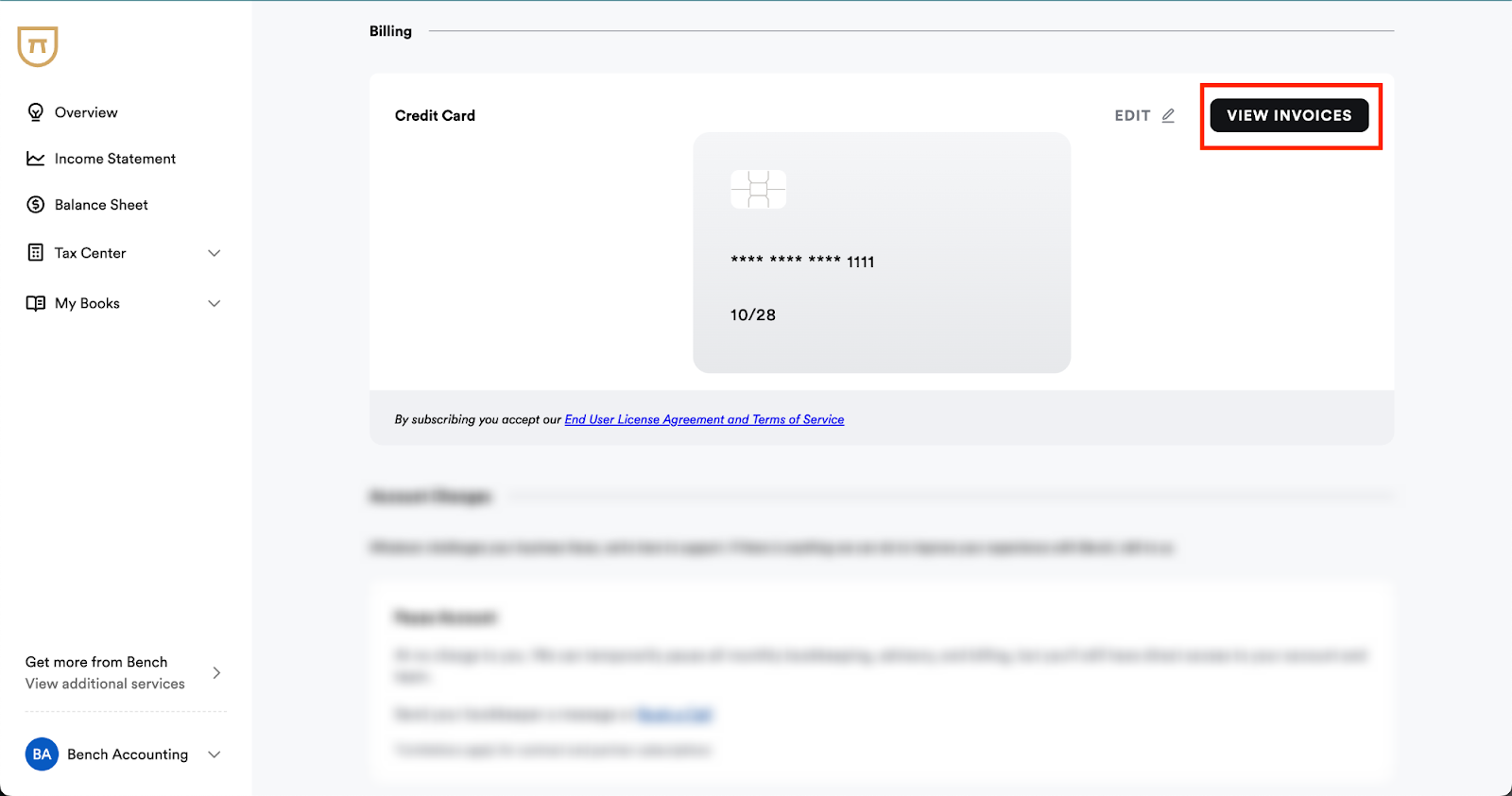Where To Find Bench Invoices - Bench Help Center