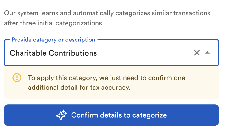How to Use the Categorization Flow - Bench Help Center