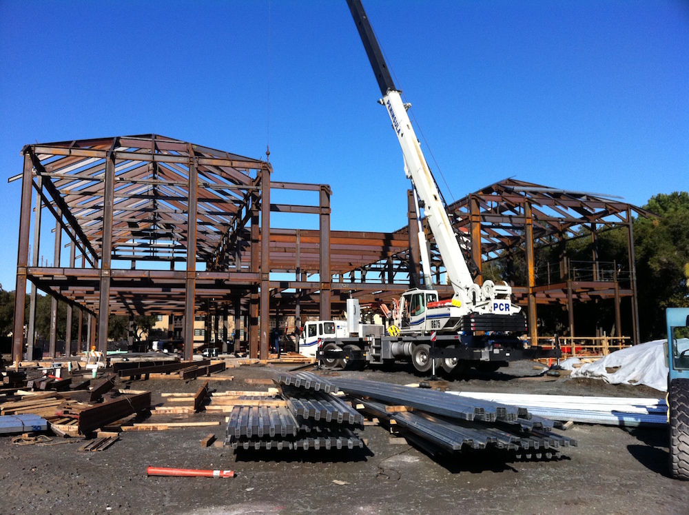Structural steel work for Stanford University